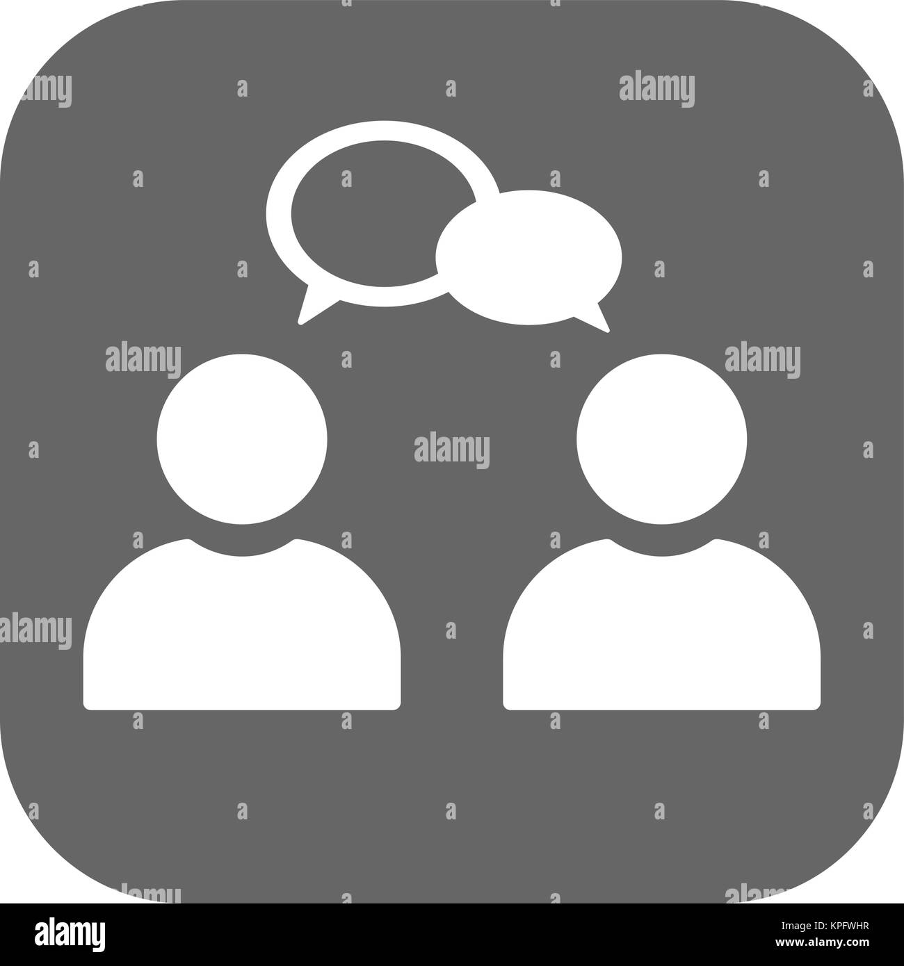 Conversation icon illustration isolated vector sign symbol Stock Vector ...