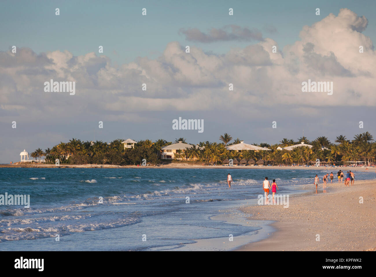 Cuba, Matanzas Province, Varadero, Varadero Beach, sunset Stock Photo ...