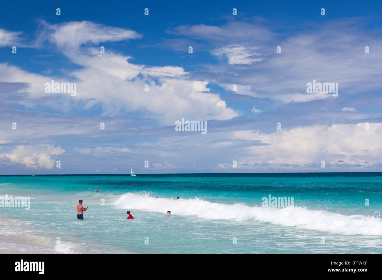 Cuba, Matanzas Province, Varadero, Varadero Beach Stock Photo - Alamy