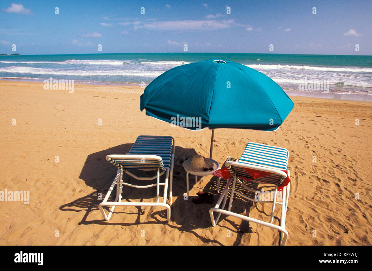 Caribbean, USA, Puerto Rico. Westin Del Rio beach near Luquillo Stock ...