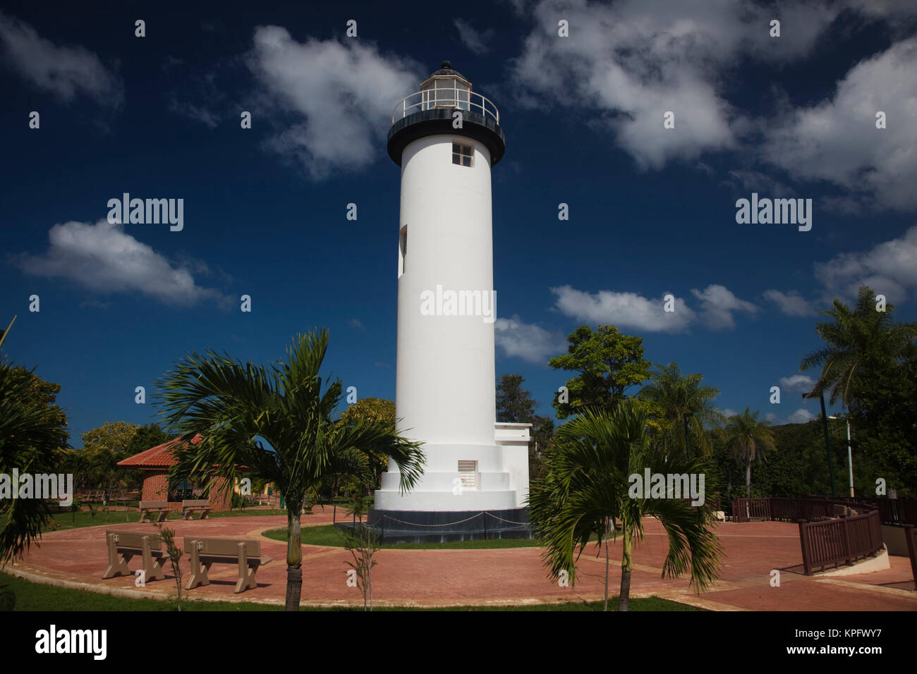 Puerto Rico, West Coast, Rincon, Punta Higuero Lighthouse Stock Photo ...