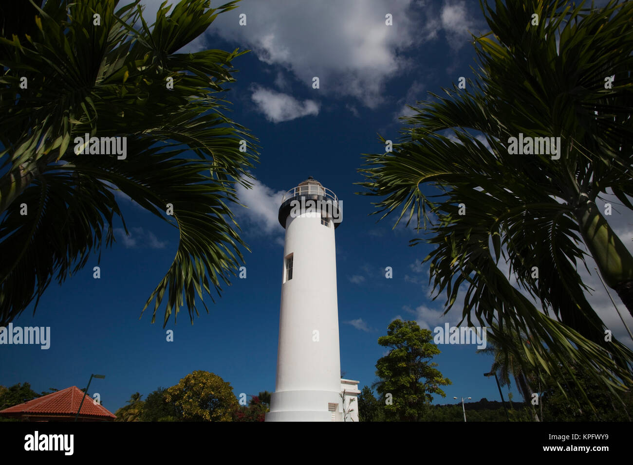Puerto Rico, West Coast, Rincon, Punta Higuero Lighthouse Stock Photo ...