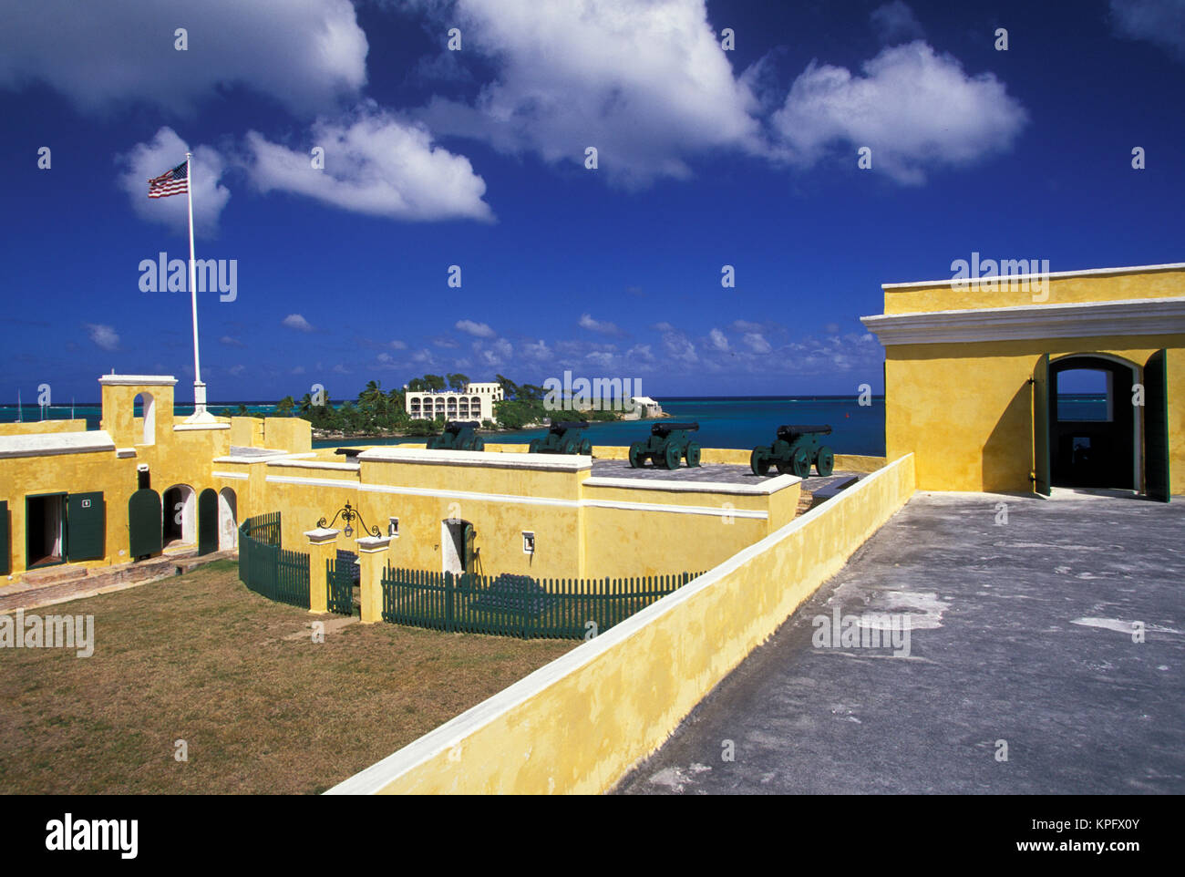 Caribbean, US Virgin Islands, St. Croix, Christiansted. Fort ...