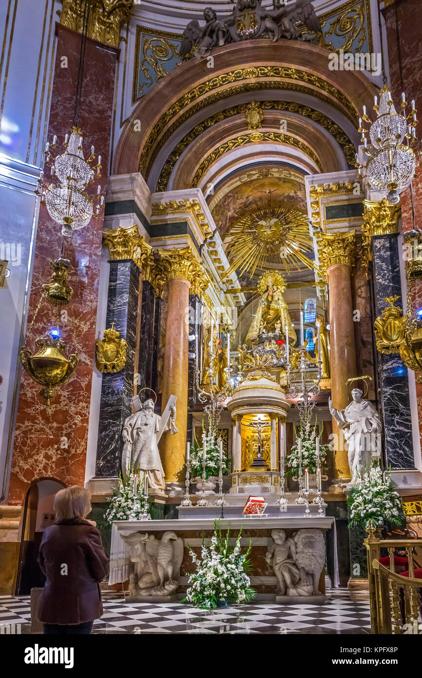 Basilica Lady of the Abandoned, Valencia Spain Stock Photo - Alamy