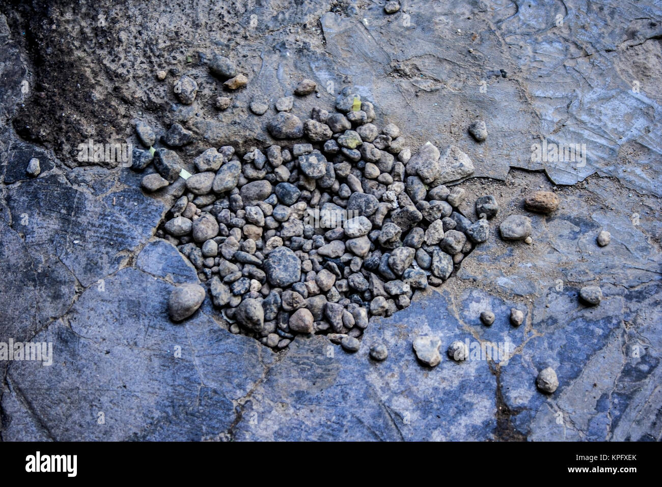 Close up of small tiny pebbles Stock Photo - Alamy