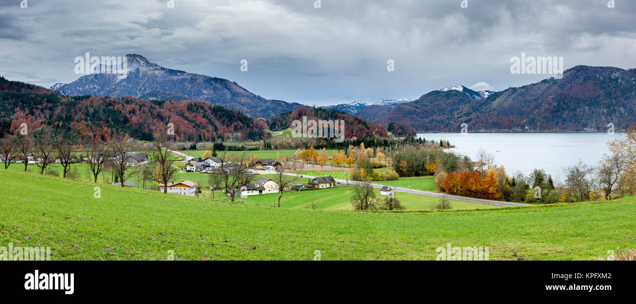 Panorama. Austrian Autumn Landscape. Austria Stock Photo - Alamy