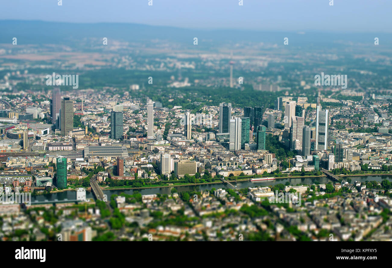 Aerial view of Frankfurt am Main, Germany Stock Photo - Alamy