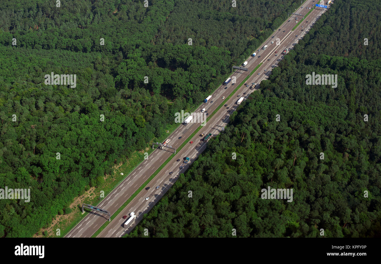 Aerial view of highway in Germany Stock Photo - Alamy