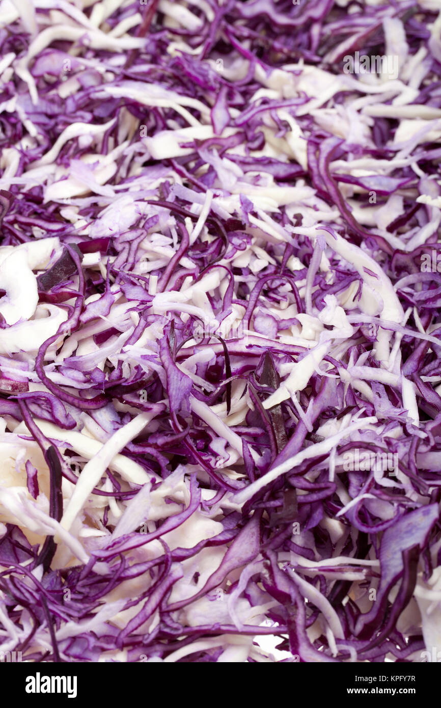 White and Red Cabbage Stock Photo - Alamy