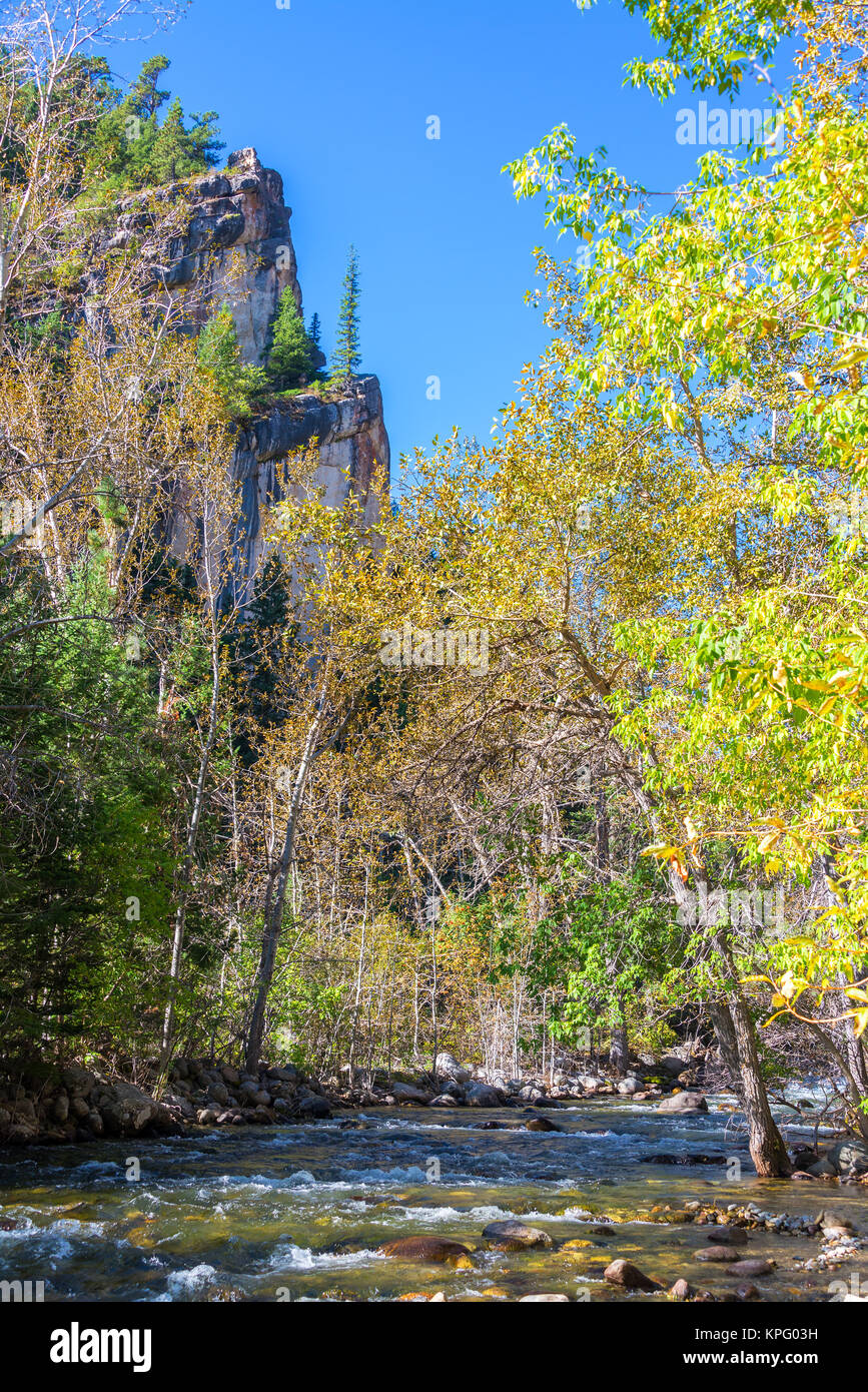 South Piney Creek View Stock Photo - Alamy