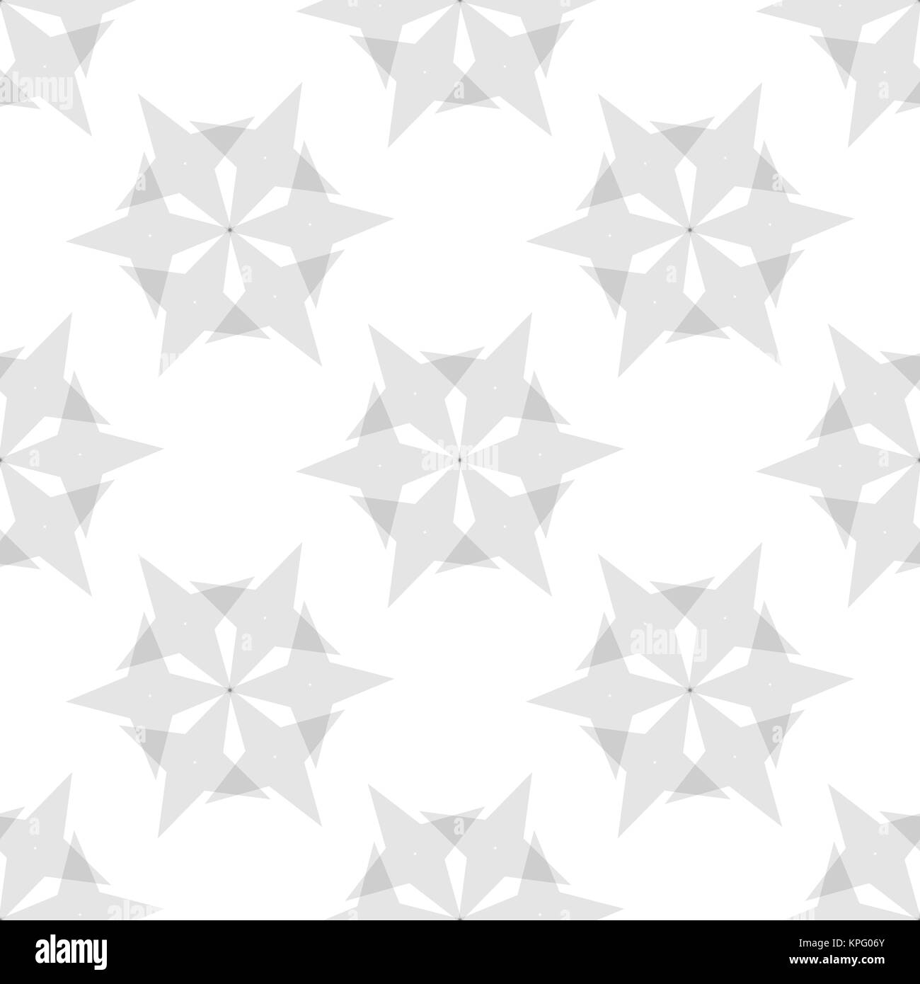 Seamless Black and White Abstract Pattern from Repetitive Stars Stock ...