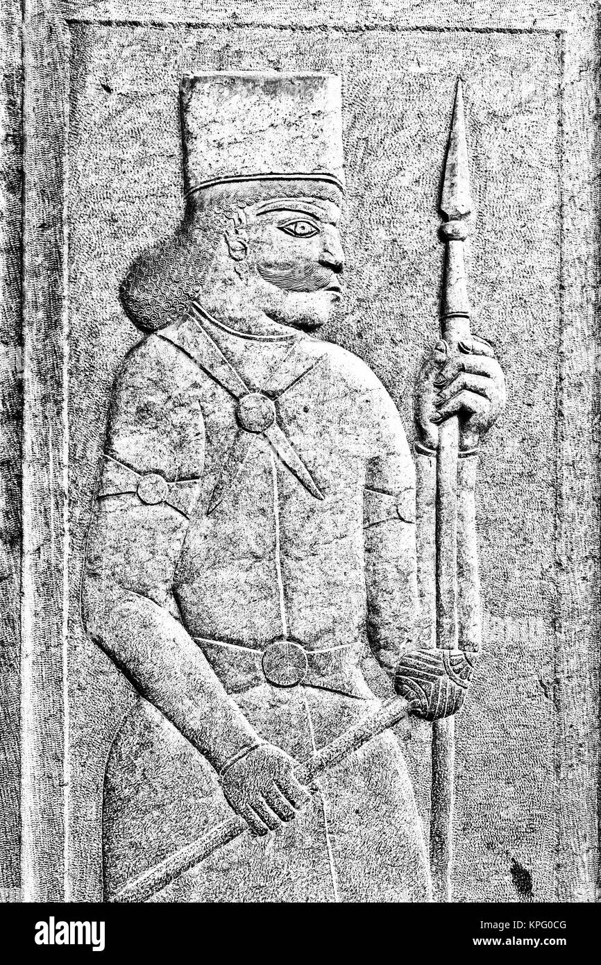 Museum statue sculpture relief Black and White Stock Photos & Images ...