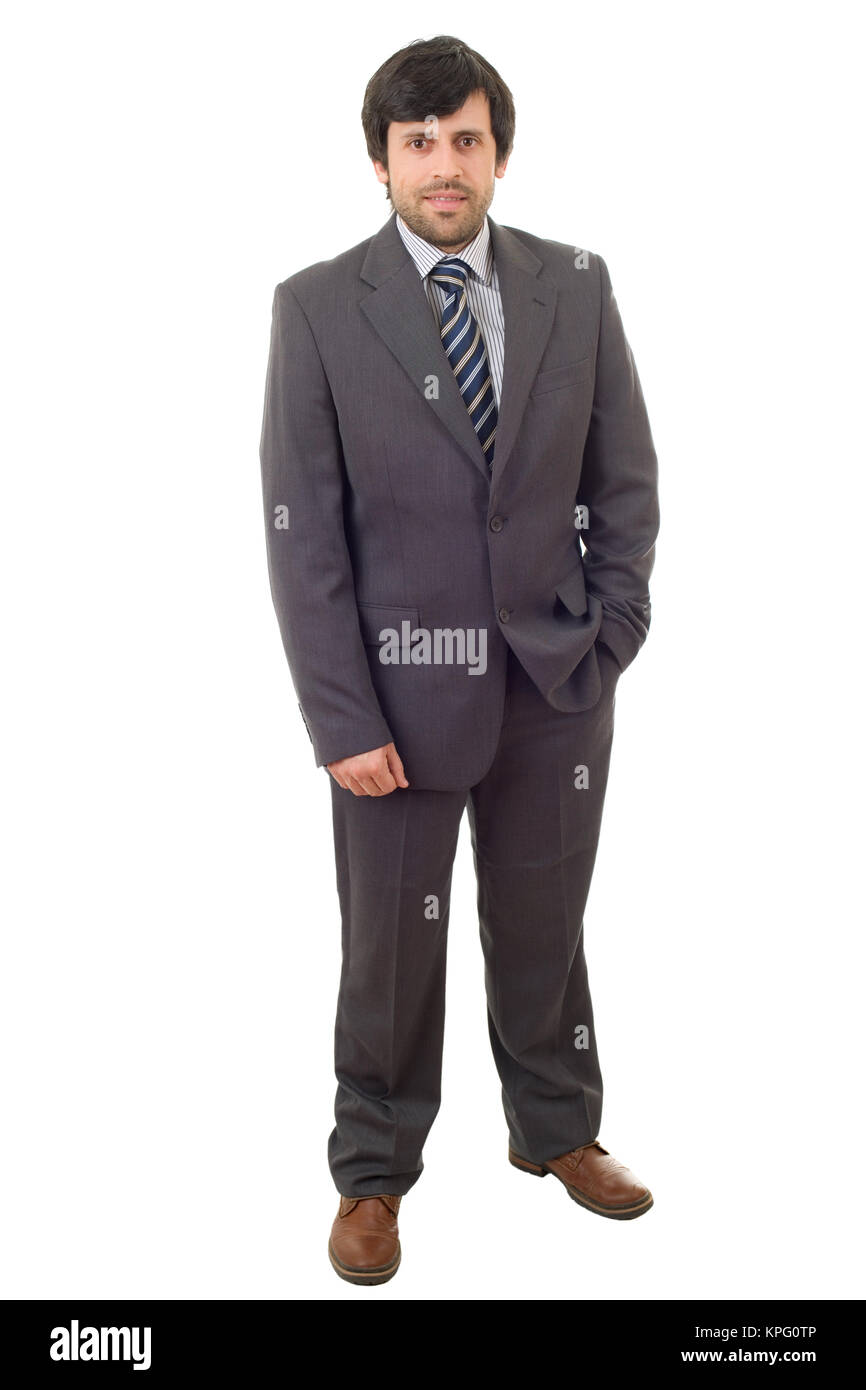businessman full body isolated on white background Stock Photo - Alamy
