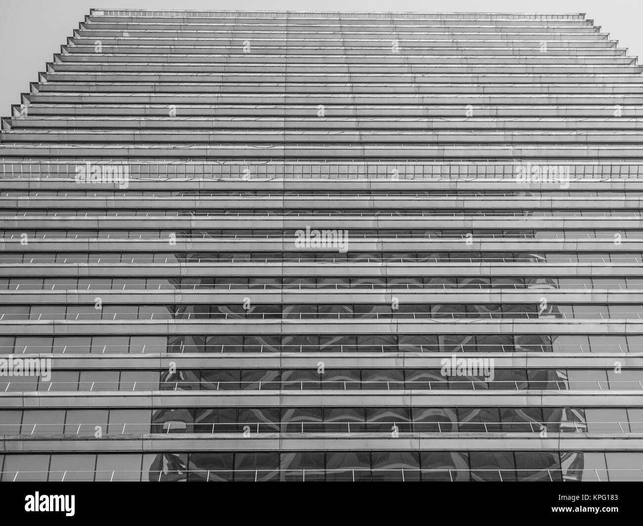 Barcelona, Spain - March 8, 2014 - A below view of the famous Torre ...