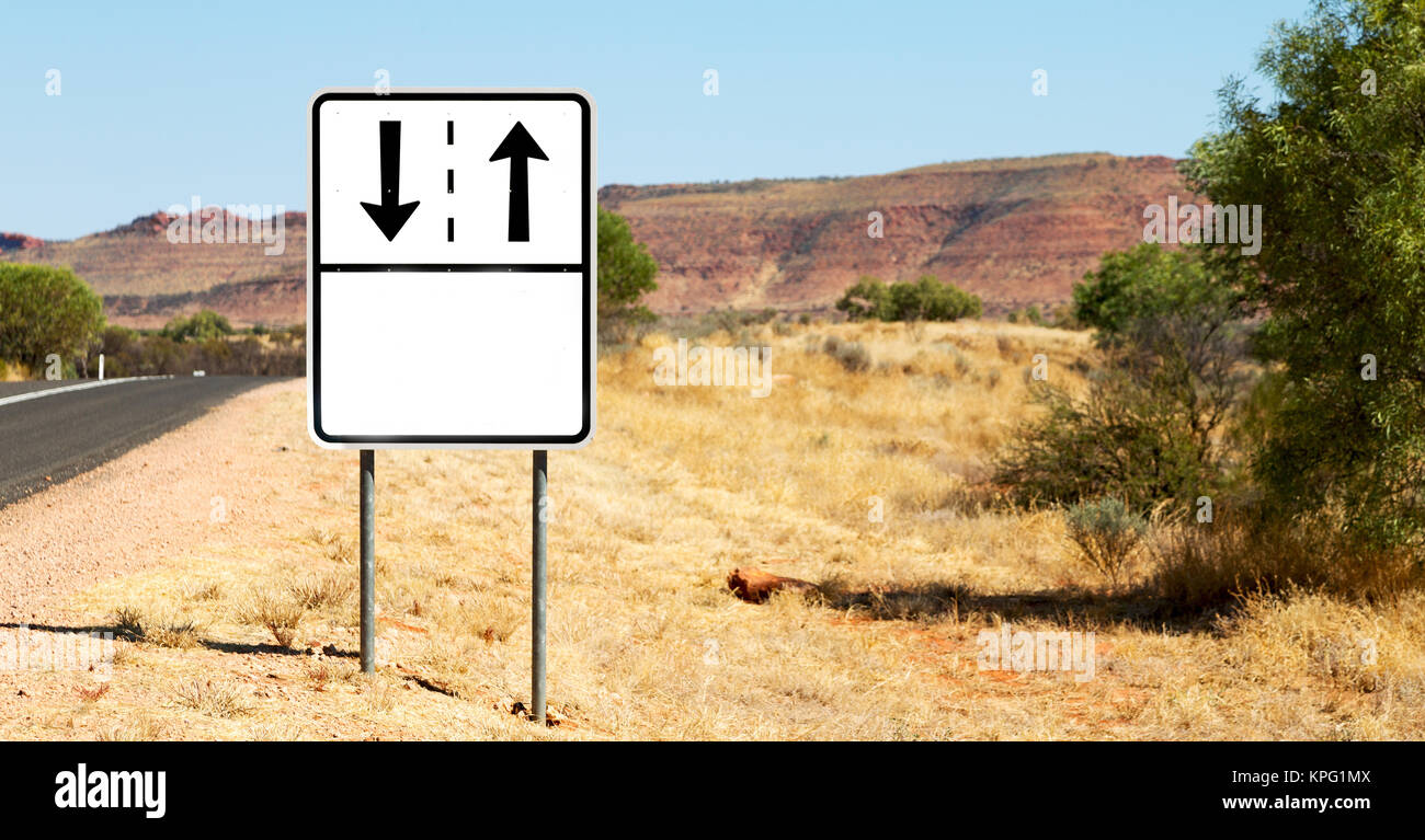 in australia the sign empty like concept of safety Stock Photo - Alamy