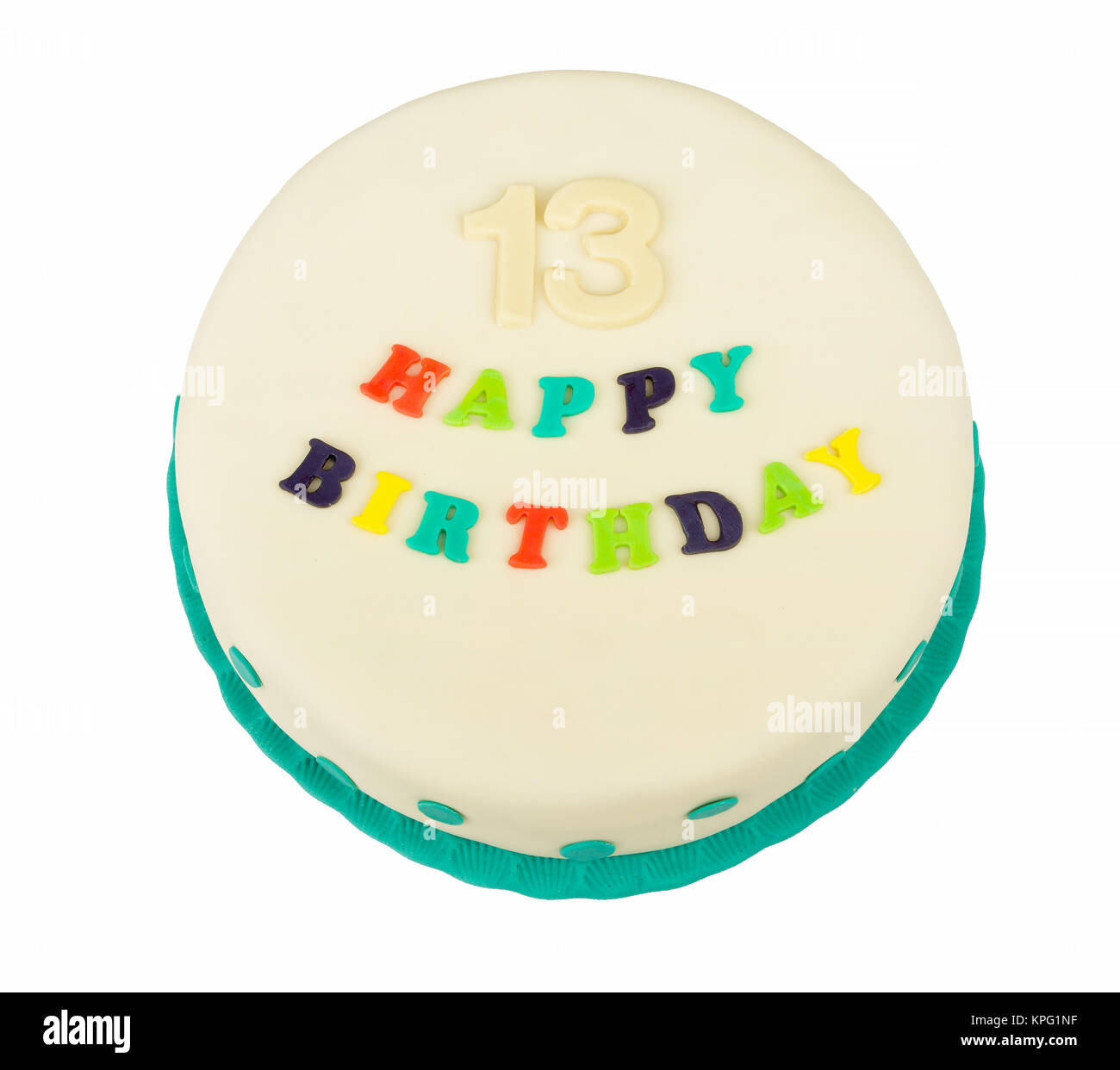 birthday cake with text happy birthday Stock Photo - Alamy