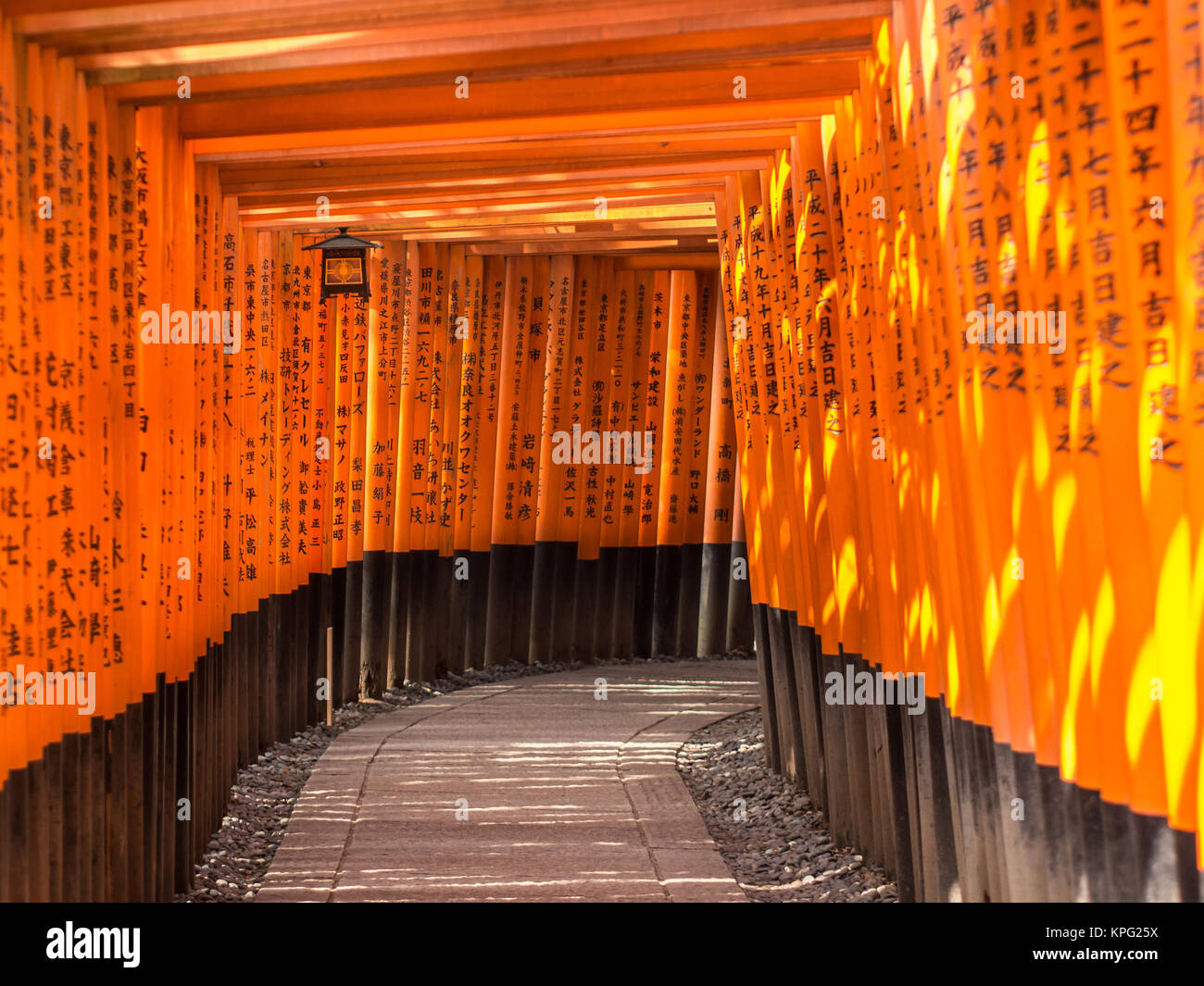 The historic fushimi inari gates Stock Photo - Alamy