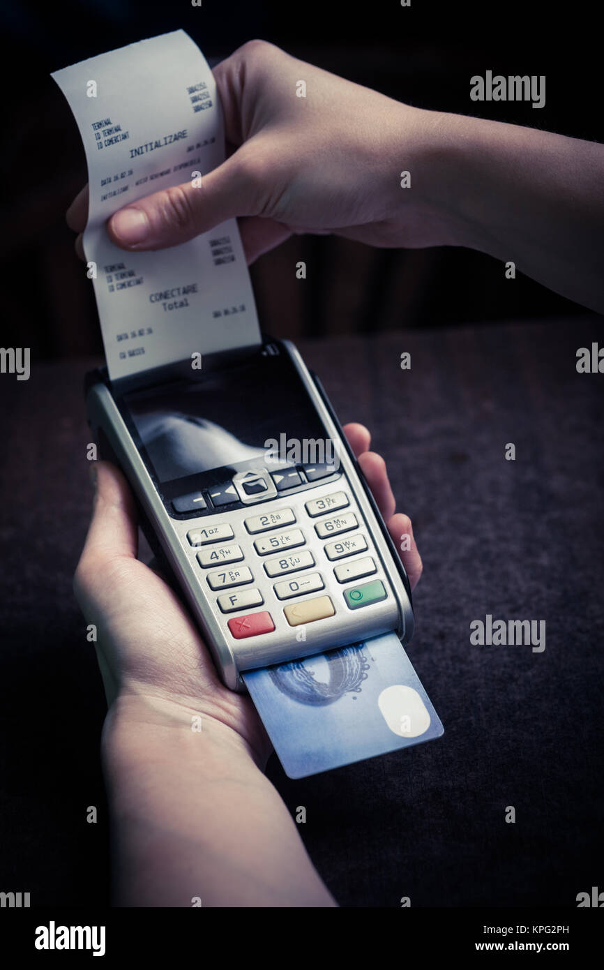 POS and credit cards Stock Photo - Alamy