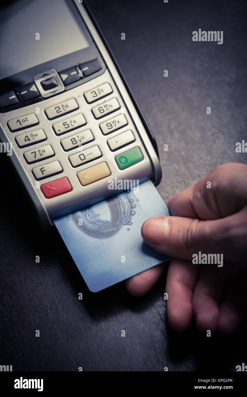 POS and credit cards Stock Photo - Alamy