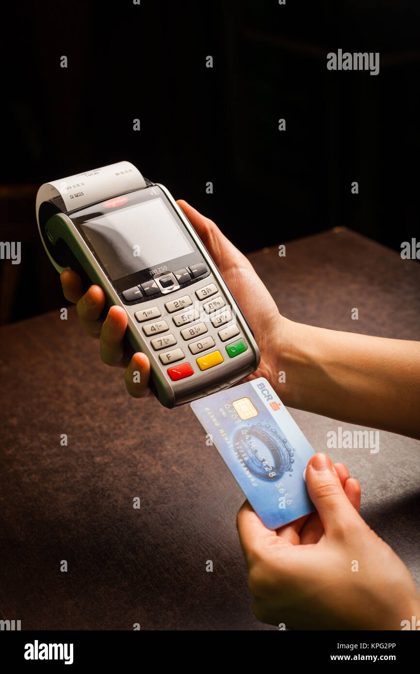 POS and credit cards Stock Photo - Alamy