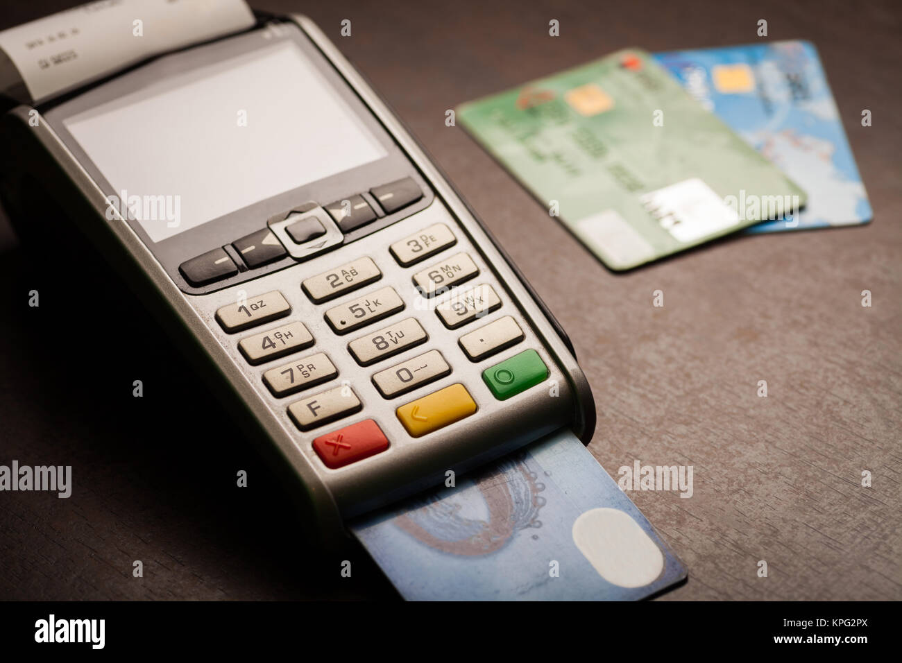 POS and credit cards Stock Photo - Alamy