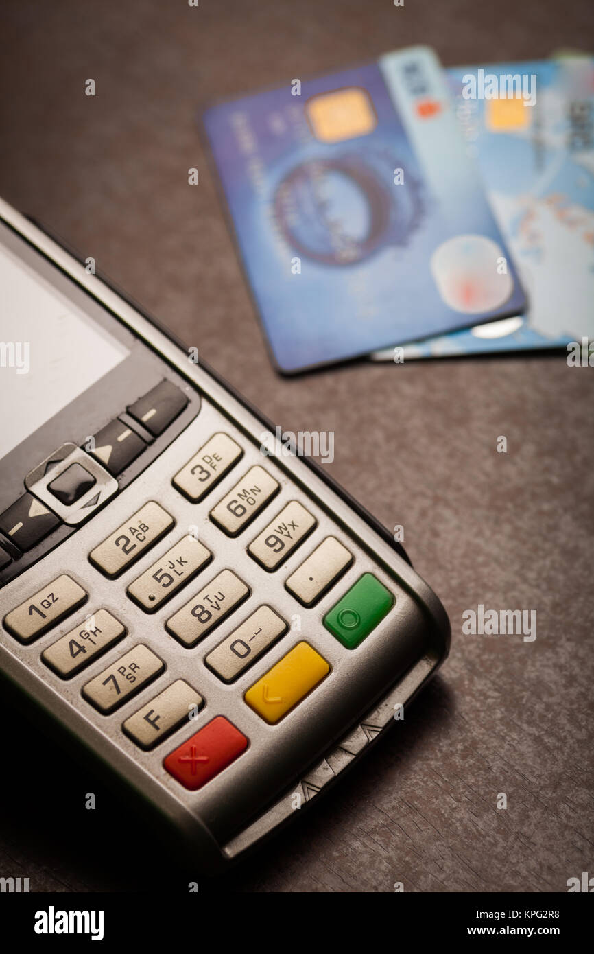 POS and credit cards Stock Photo - Alamy