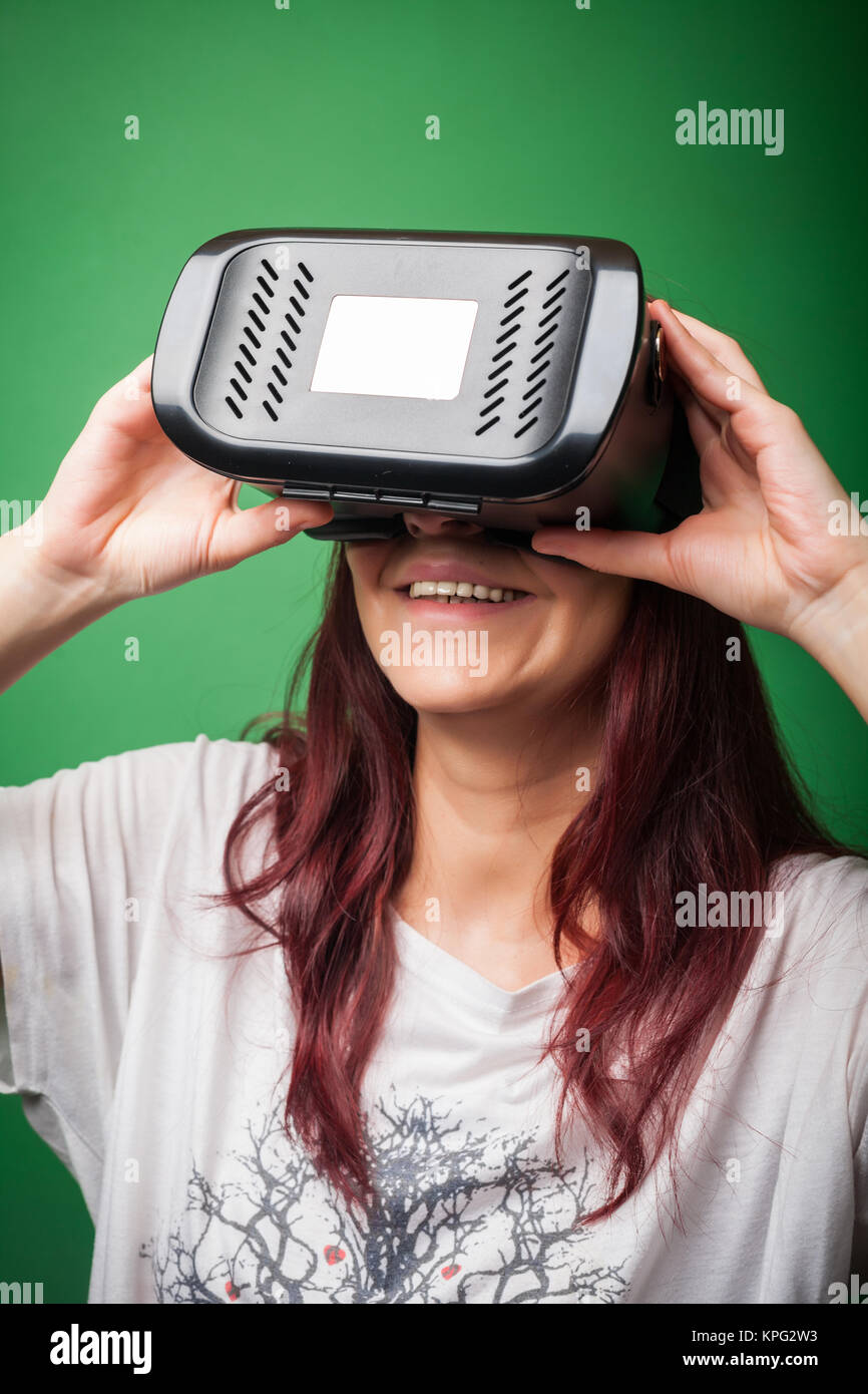 Cardboard virtual reality Stock Photo - Alamy