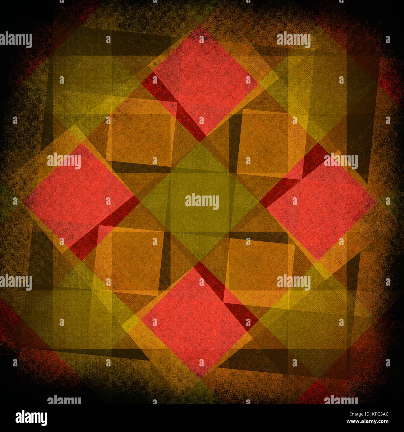 Retro red yellow fabric diamond hi-res stock photography and images - Alamy