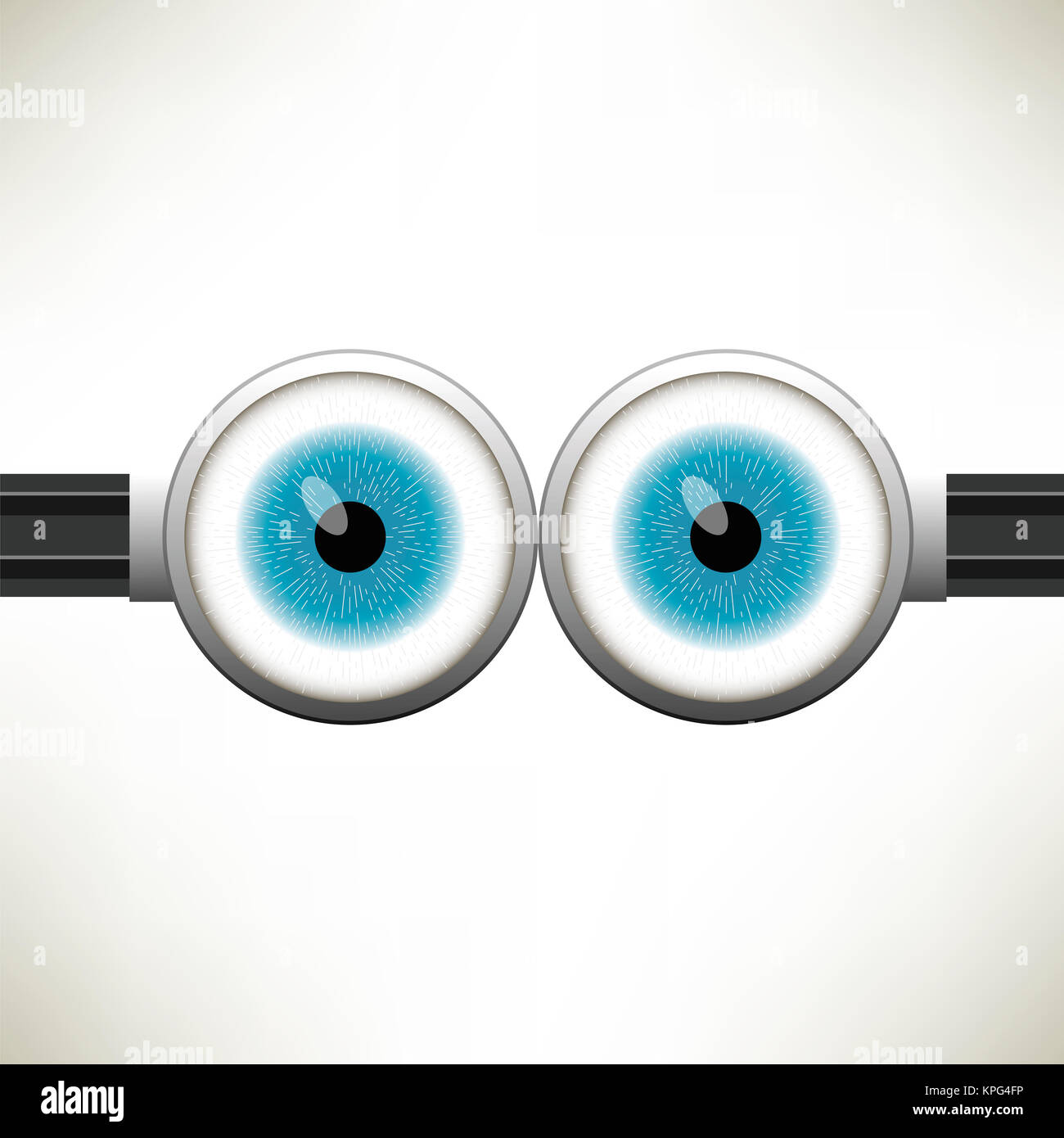 Closeup pair blue human eyes hi-res stock photography and images - Alamy