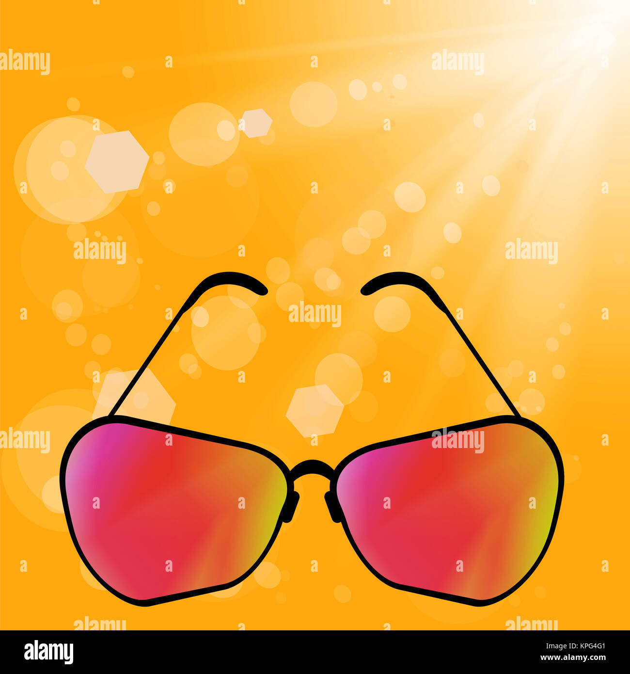 Retro Sun Glasses Stock Photo - Alamy