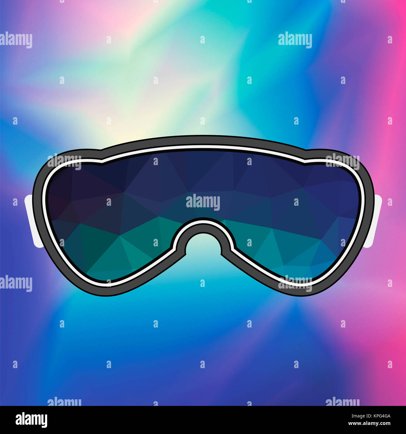 Ski Goggle. Colorful Glasses Stock Photo - Alamy