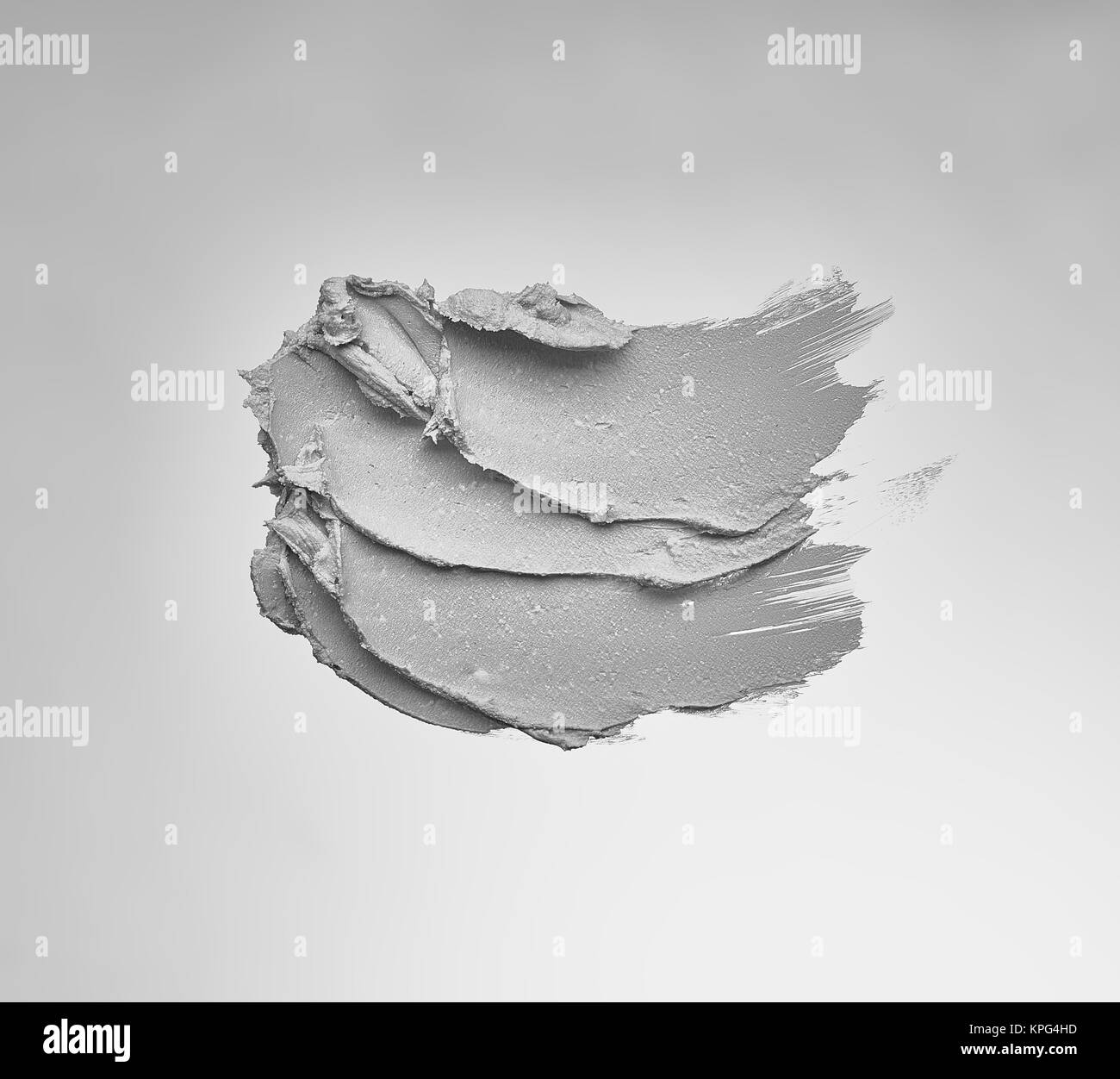 Creamy smears white cosmetic Black and White Stock Photos & Images - Alamy