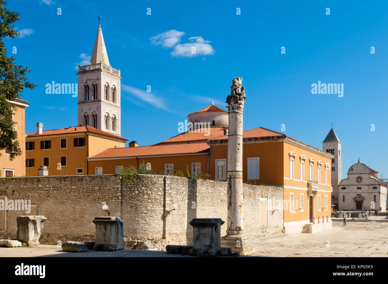 Historic landmarks of Zadar, Croatia Stock Photo - Alamy