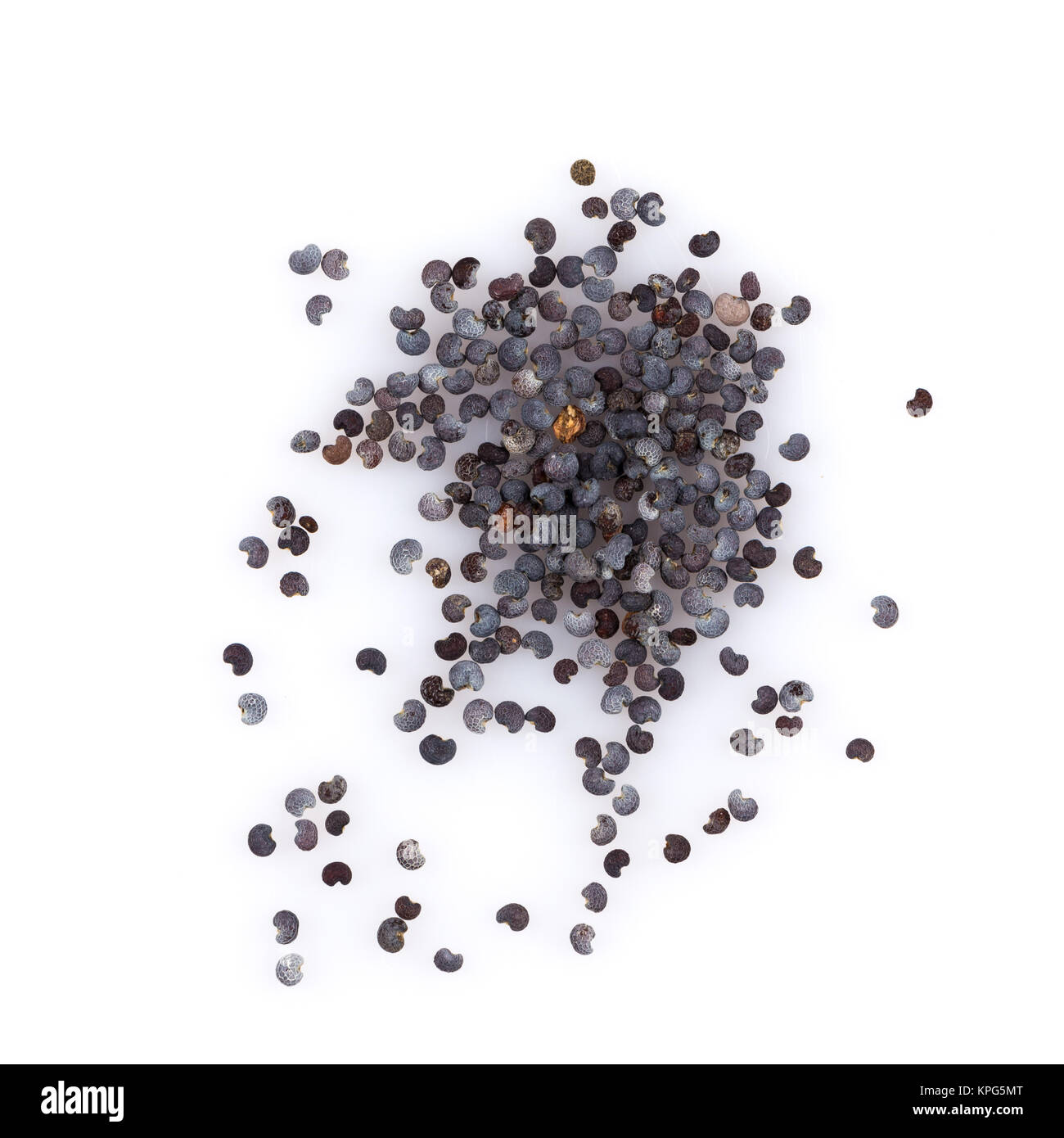 Poppy seeds isolated on white Stock Photo - Alamy