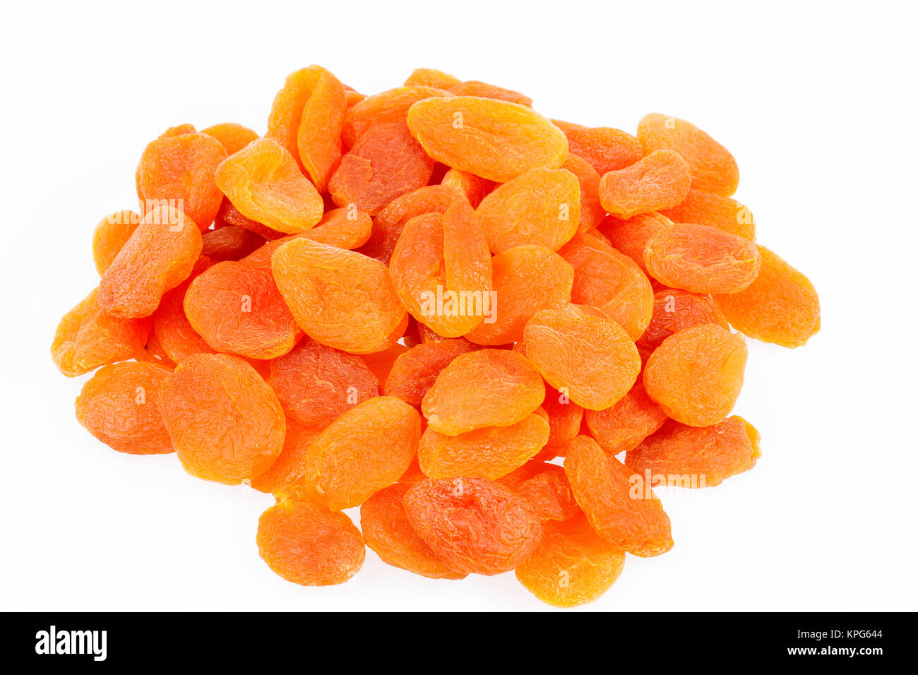 dried fruits of apricot isolated on white background Stock Photo - Alamy