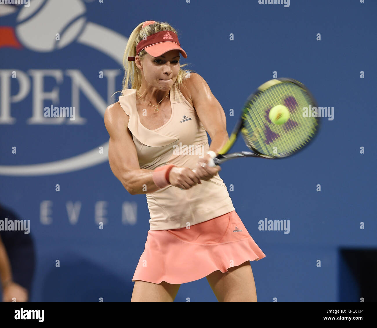 NEW YORK, NY - AUGUST 25: Maria Sharapova of Russia defeats Maria ...