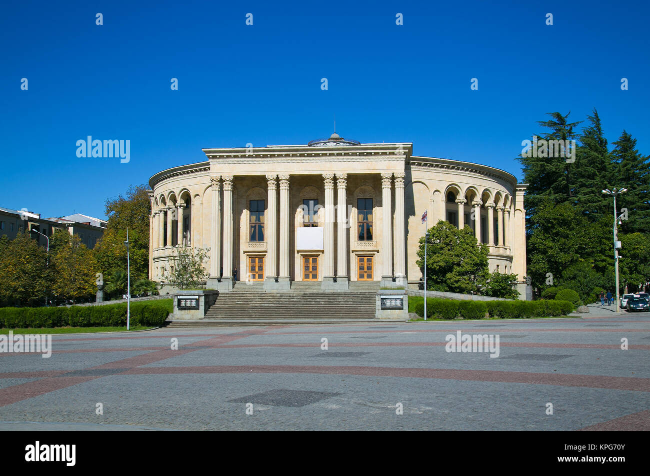Opera House on the central square of Kutaisi, Georgia, Europe Stock ...
