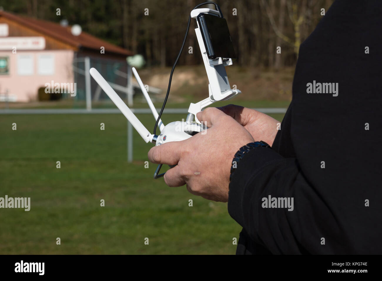 Phone joystick drone control hi-res stock photography and images - Alamy