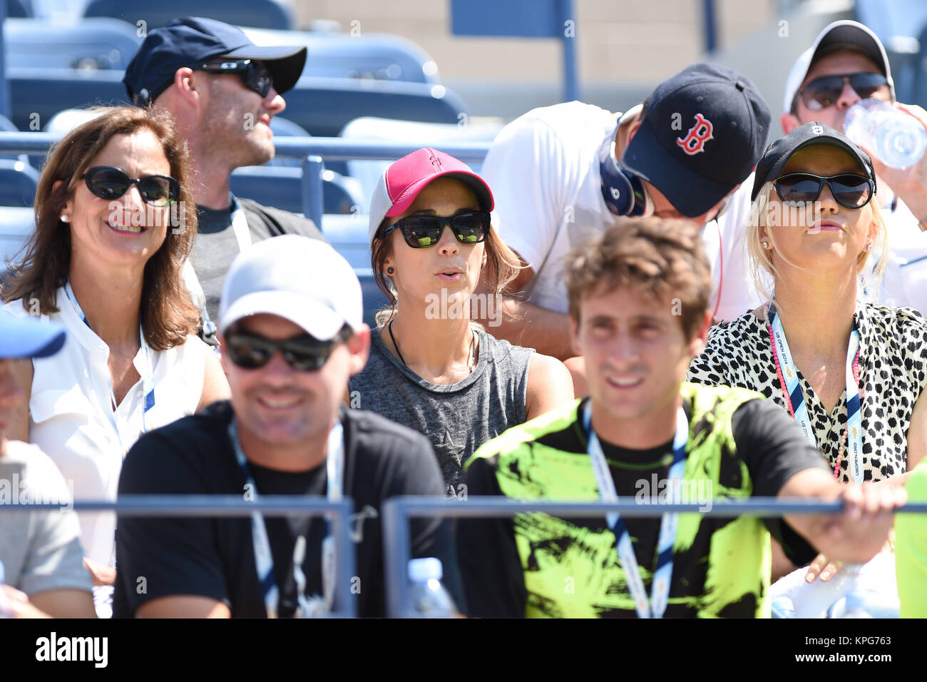 FLUSHING NY- AUGUST 27: Rebecca Hewitt is sighted watching her husband ...