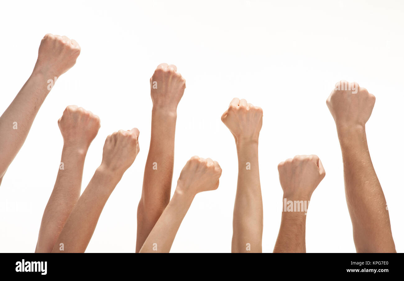 Group of people fighting on white hi-res stock photography and images ...