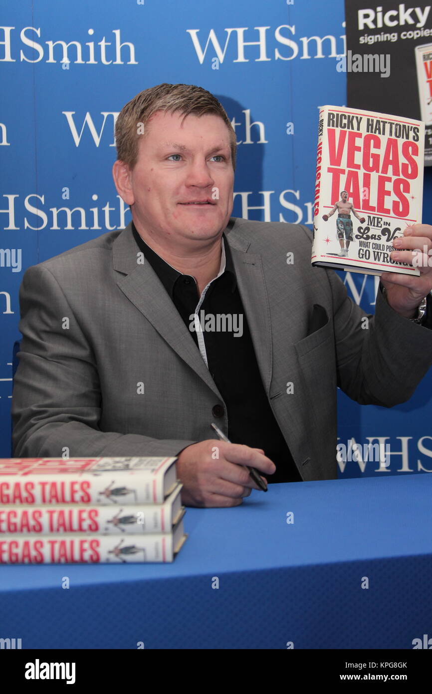 Ricky Hatton signs copies of his new book Vegas tales at W.H Smith in ...