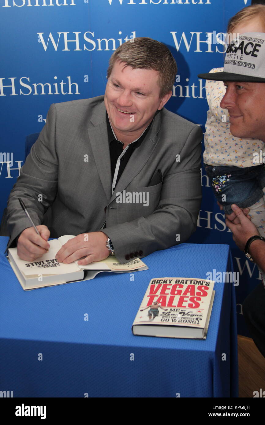 Ricky Hatton signs copies of his new book Vegas tales at W.H Smith in ...