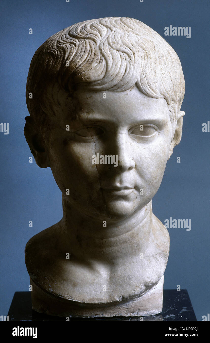 Lucius Caesar (17BC-20 AD) as a child. Grandson of Augustus. Julio ...