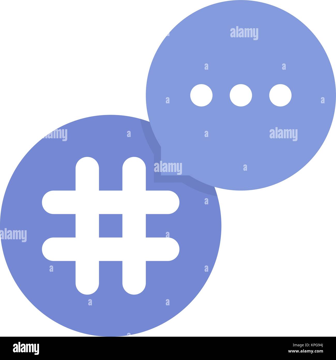 purple hashtag logo with bubble Stock Vector Image & Art - Alamy