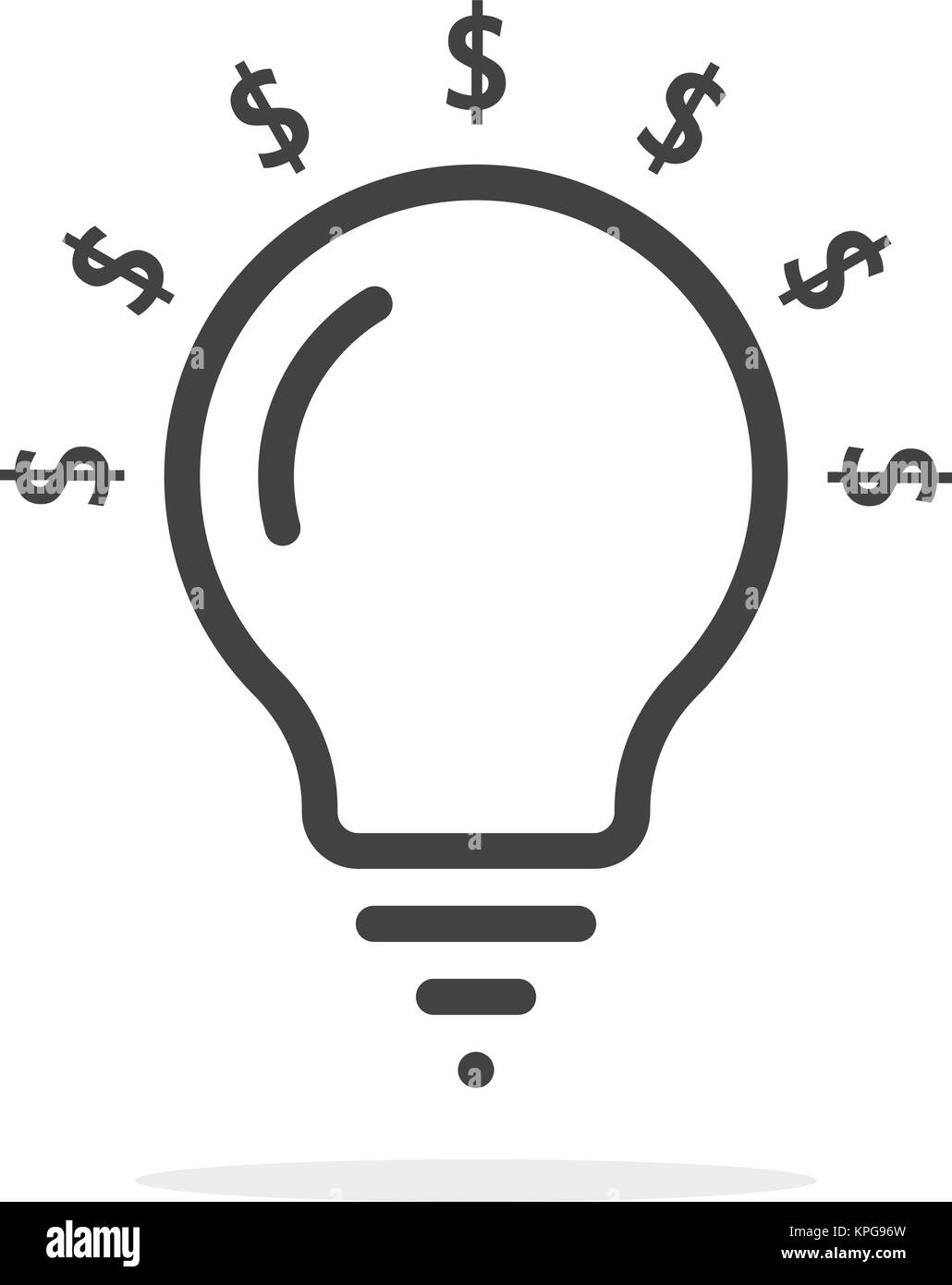 Startup money thinking icon Black and White Stock Photos & Images - Alamy