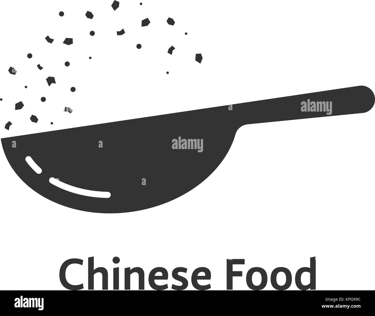 Wok icon logo vector Black and White Stock Photos & Images - Alamy