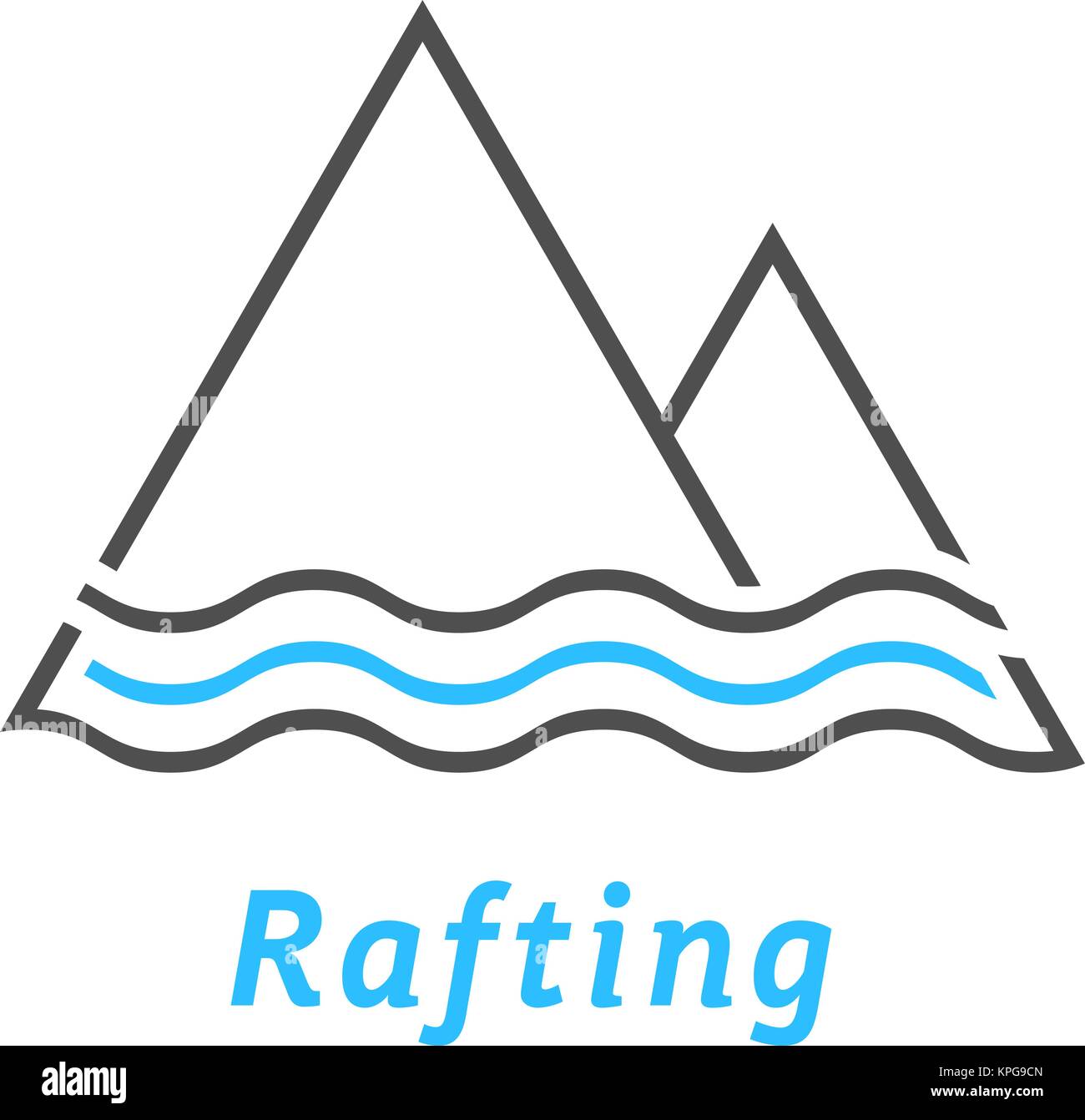 black and blue rafting logo Stock Vector Image & Art - Alamy
