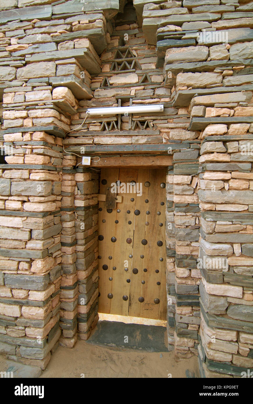 Mauritania, Tichitt, library Abdel Moumen main entrance Stock Photo - Alamy