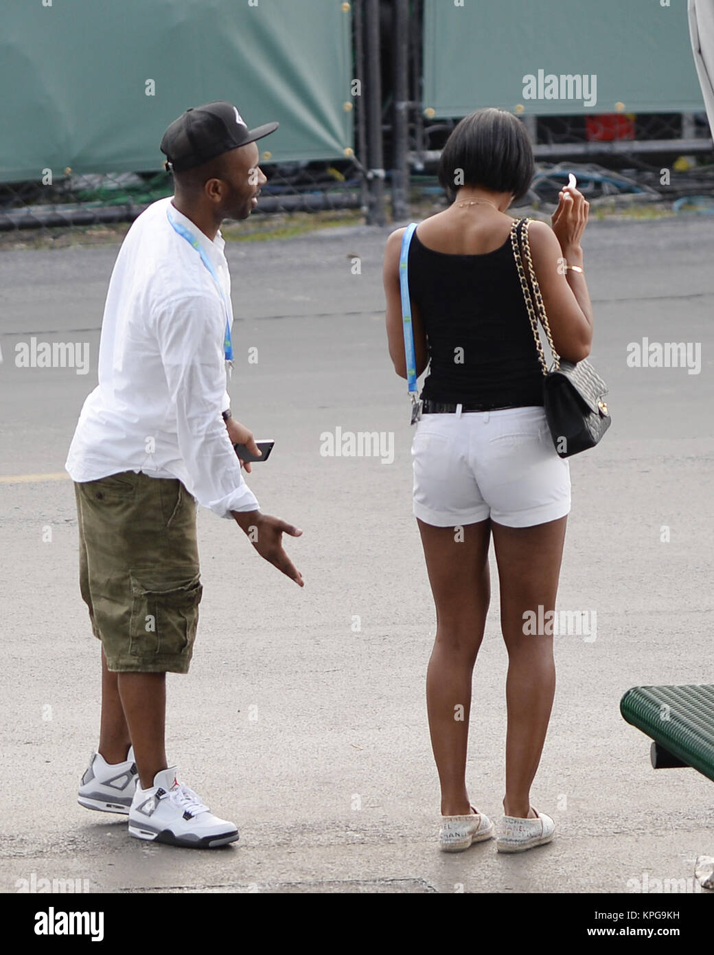 KEY BISCAYNE, FL - MARCH 22: Tim Witherspoon; Kelly Rowland during the ...