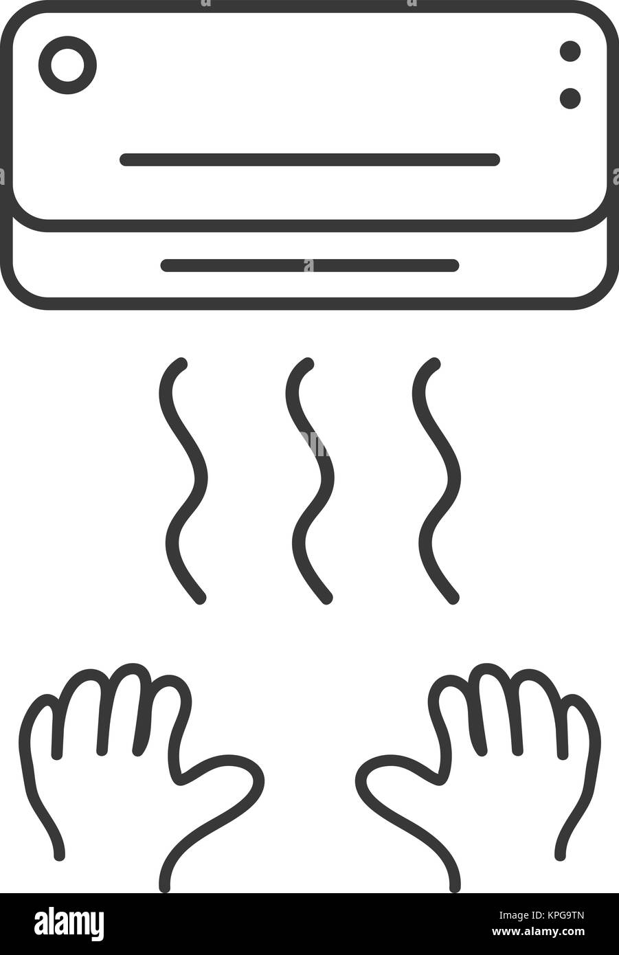 Air dryer icon outline Stock Vector Images - Alamy